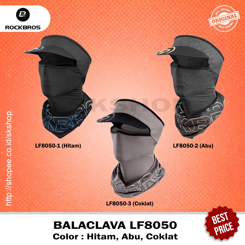 Jual Masker Buff Sepeda Rockbros LF8050 Cover Wajah Pelindung Panas ...