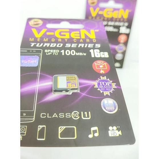 Jual Memory Card V-Gen 16GB TURBO Series MMc mSD 85MBPS Class 10 ...
