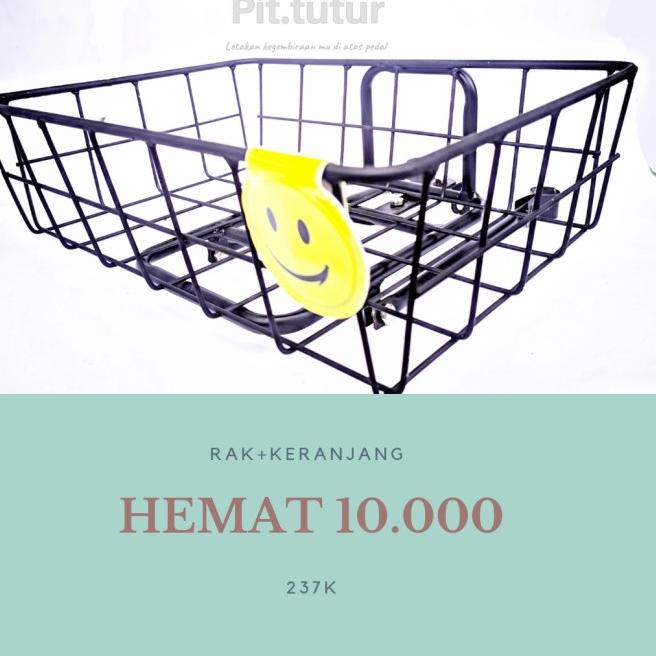 Jual KERANJANG SEPEDA FRONT RACK PANNIER FEDERAL - rack eyelet | Shopee ...