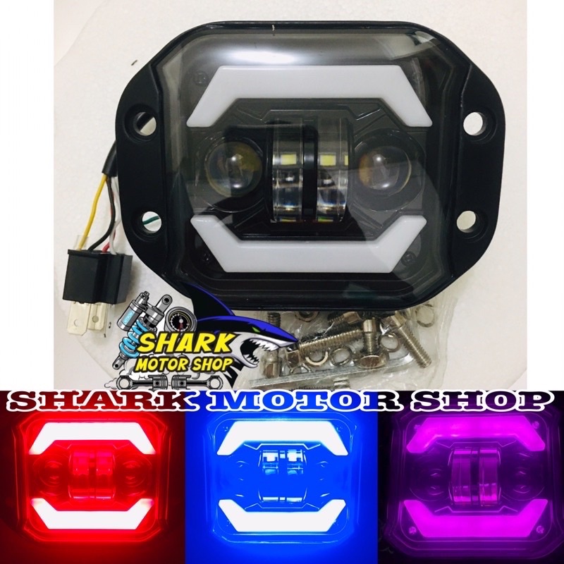 Jual Lampu custom KLX CRF WR Custom lampu senja 2warna dan bingkai ...