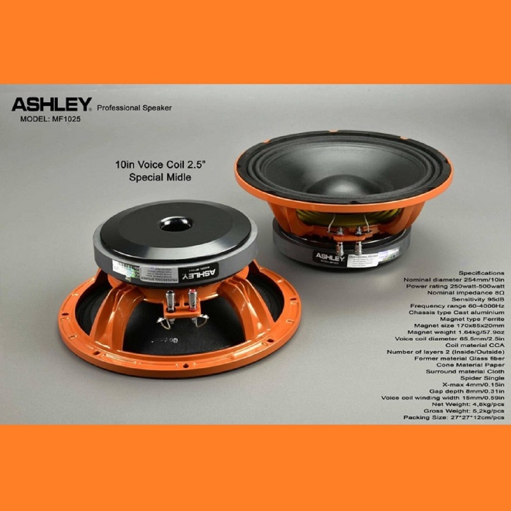 Jual speaker component ashley mf1025 mf 1025 original 10 inch | Shopee ...