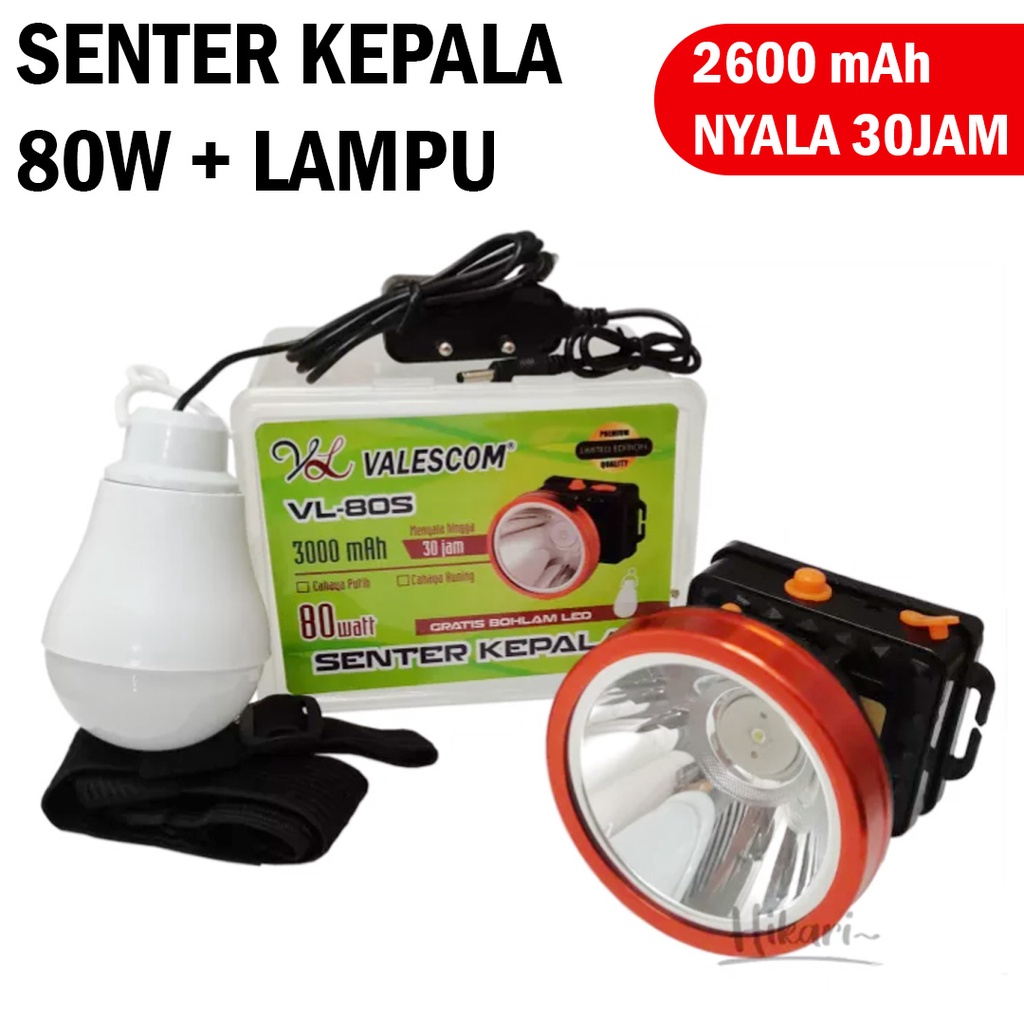 Jual Senter Lampu Kepala Head Lamp Nyala Putih Kuning 20Watt / 35Watt ...