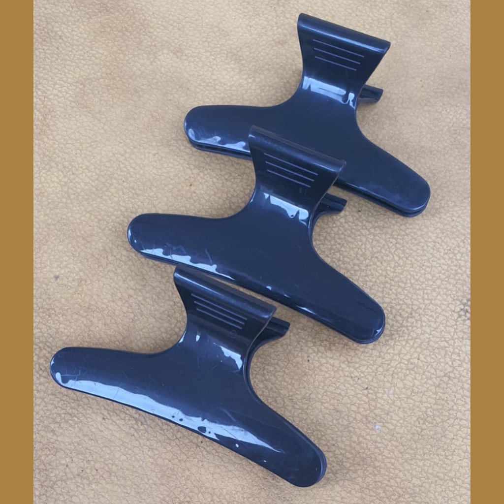 Jual Jepit Rambut Salon Parting Gigi Hitam isi 3 (Jepit Gigi isi 3pc ...