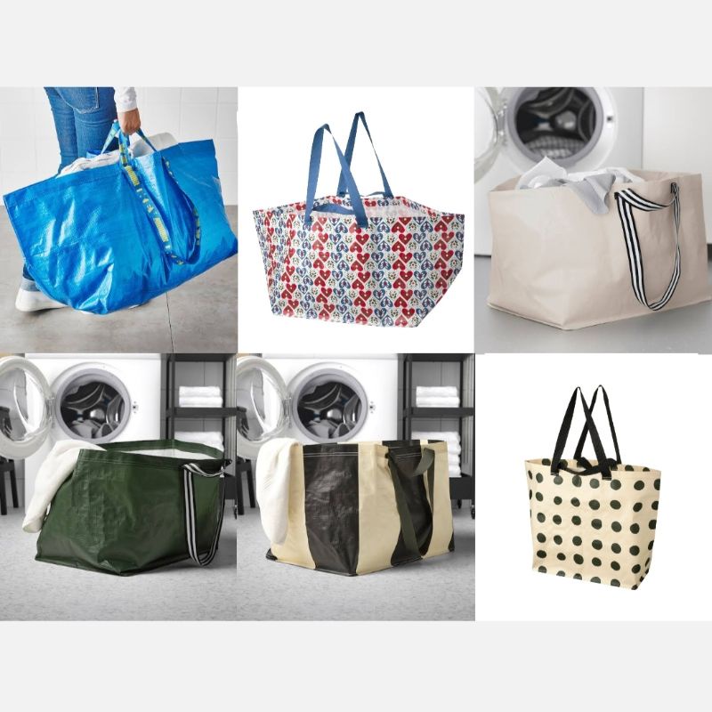 Jual [TWEEDESTUFFS] Tas Kantong Belanja Laundry Besar - Reusable ...