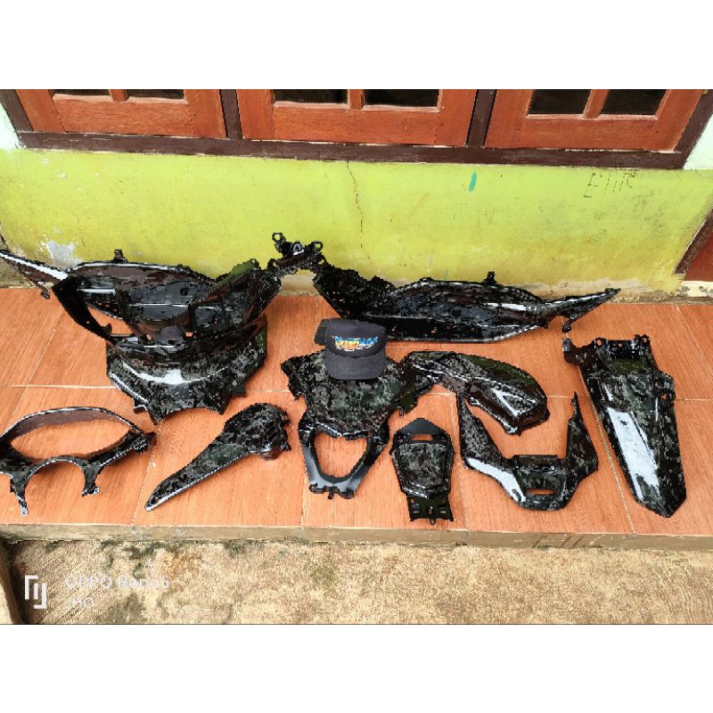 Jual PAKETAN CARBON KEVLAR PCX 160CC BODI CARBON KEVLAR DEK PCX CARBON ...