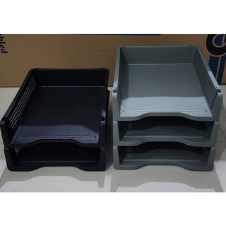 Jual Rak dokumen meja (HARGA PER BIJI) Rak A4 / rak susun / rak plastik ...