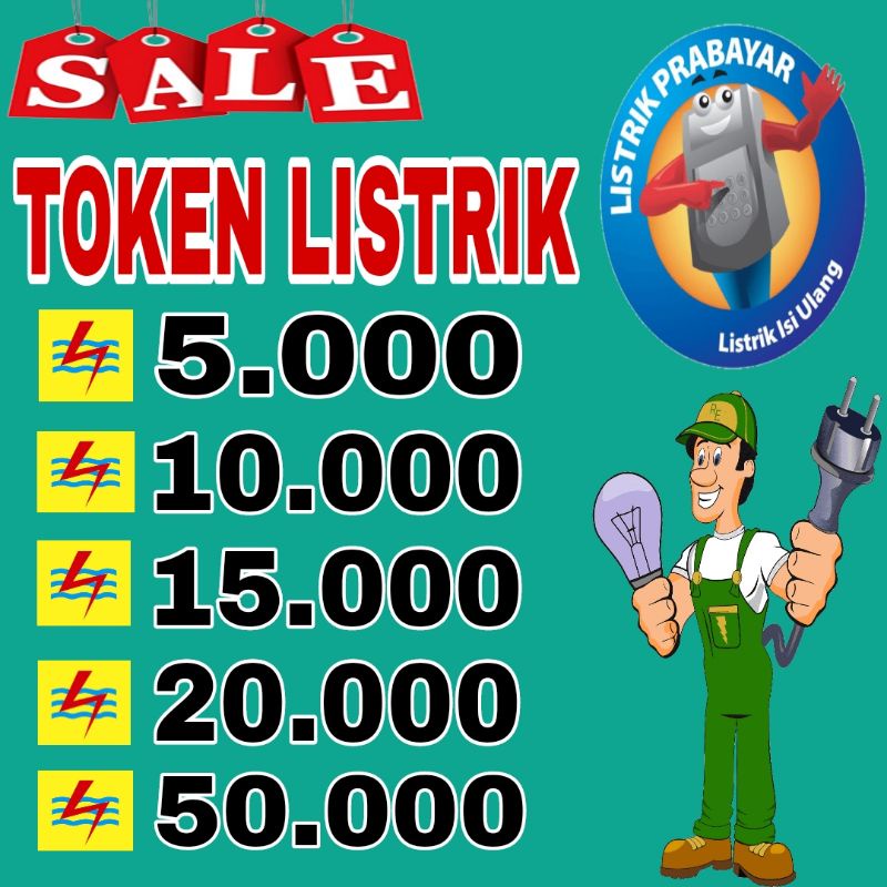 Jual Token Listrik Nominal Kecil 5k,10k,15k,20k,50K Proses Cepat | Shopee Indonesia