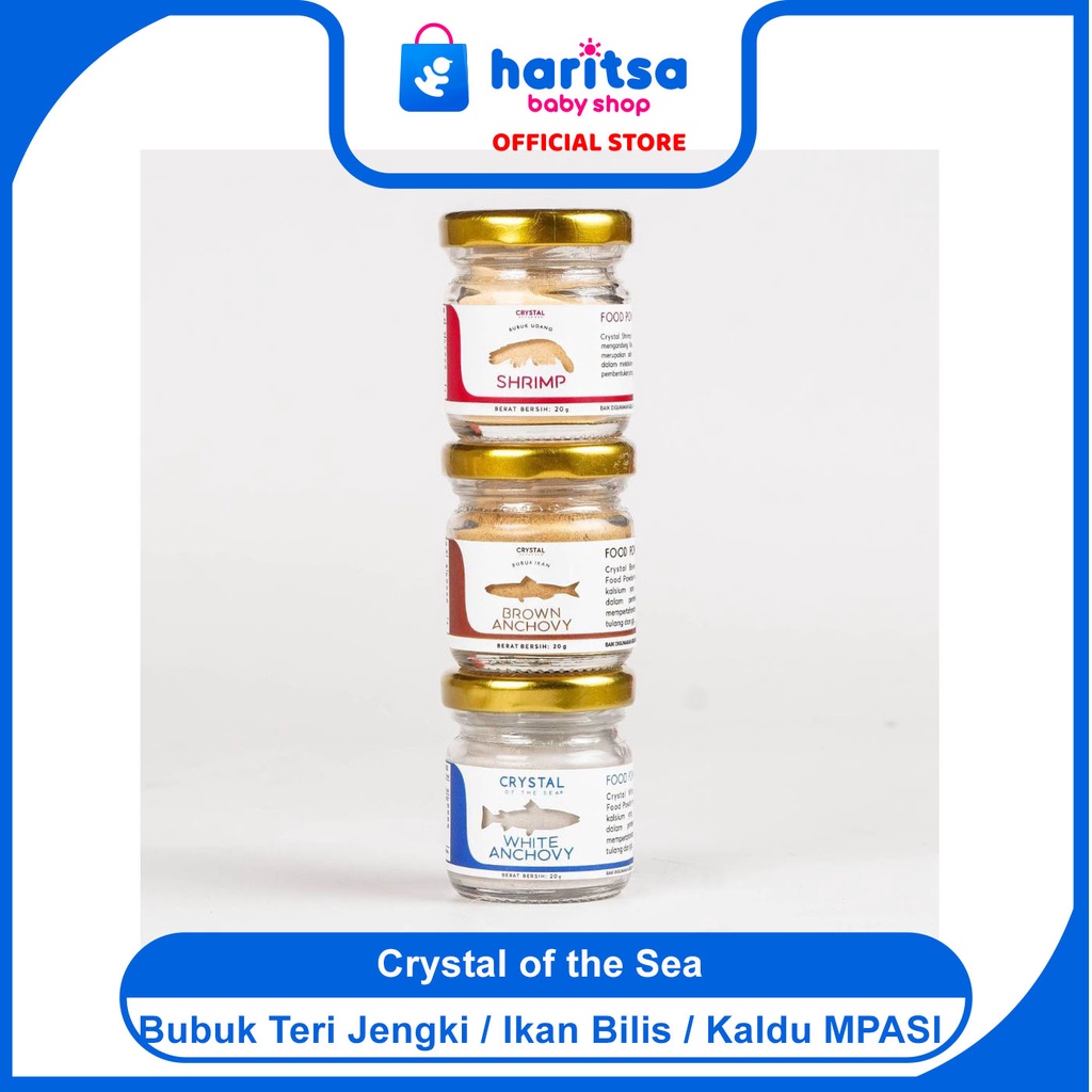 Jual Crystal of the Sea - (20GR) Brown Anchovy Food Powder / Bubuk Teri ...