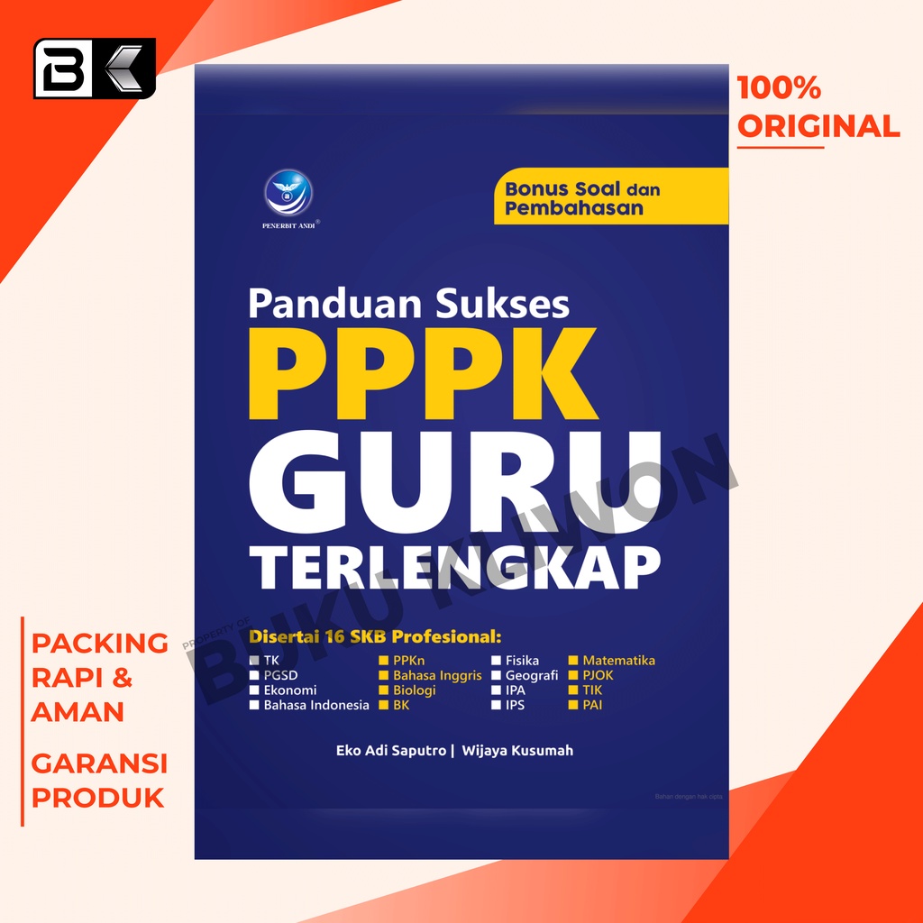 Jual Buku P3K Panduan Sukses PPPK Guru Terlengkap - Eko Adi Saputro ...