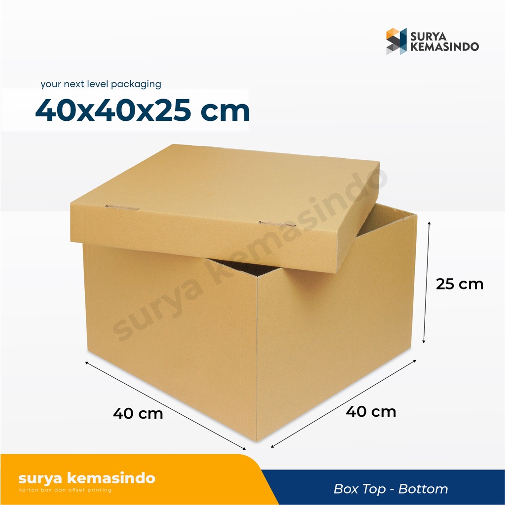 Jual Box 40x40x25 cm (Set Top/Bot Asia) Kardus/Karton/kemasan/Paking ...