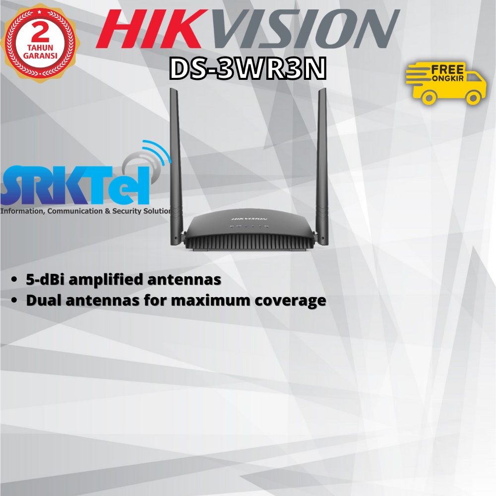 Jual Hikvision DS-3WR3N 300Mbps Wireless Router 4 Port Lan | Shopee ...