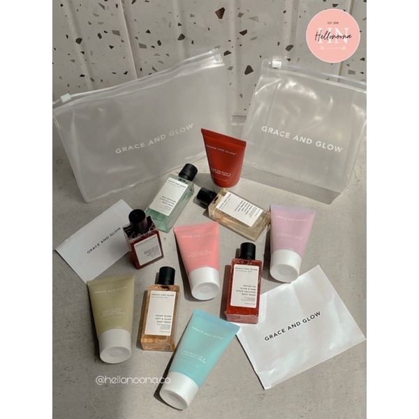 Jual GRACE AND GLOW Travel Kit Body Wash & Body Serum | Shopee Indonesia
