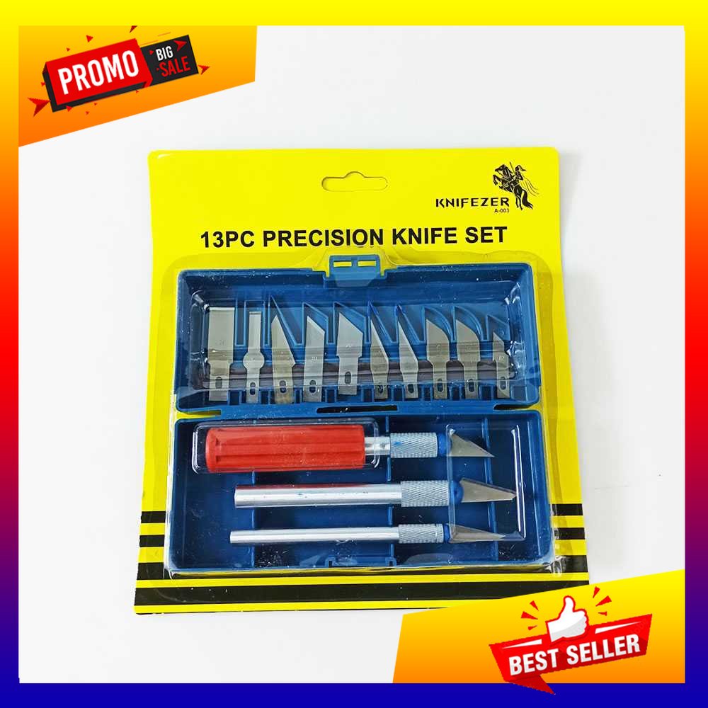 Jual KNIFEZER Set Pisau Ukir Seni 13 in 1 Crafting Knife 3 Handle ...