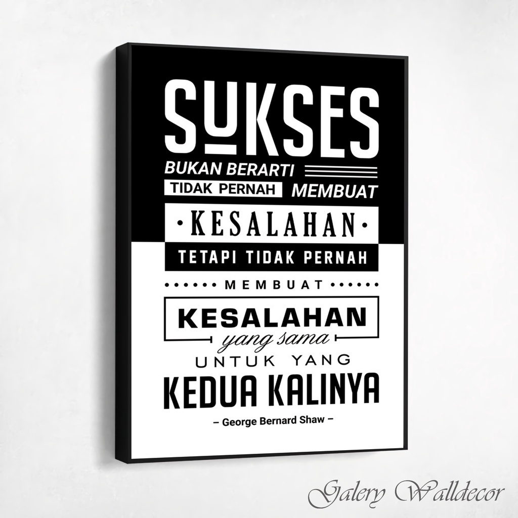Jual Poster Frame Bingkai Pigura Kata Kata Motivasi | Shopee Indonesia