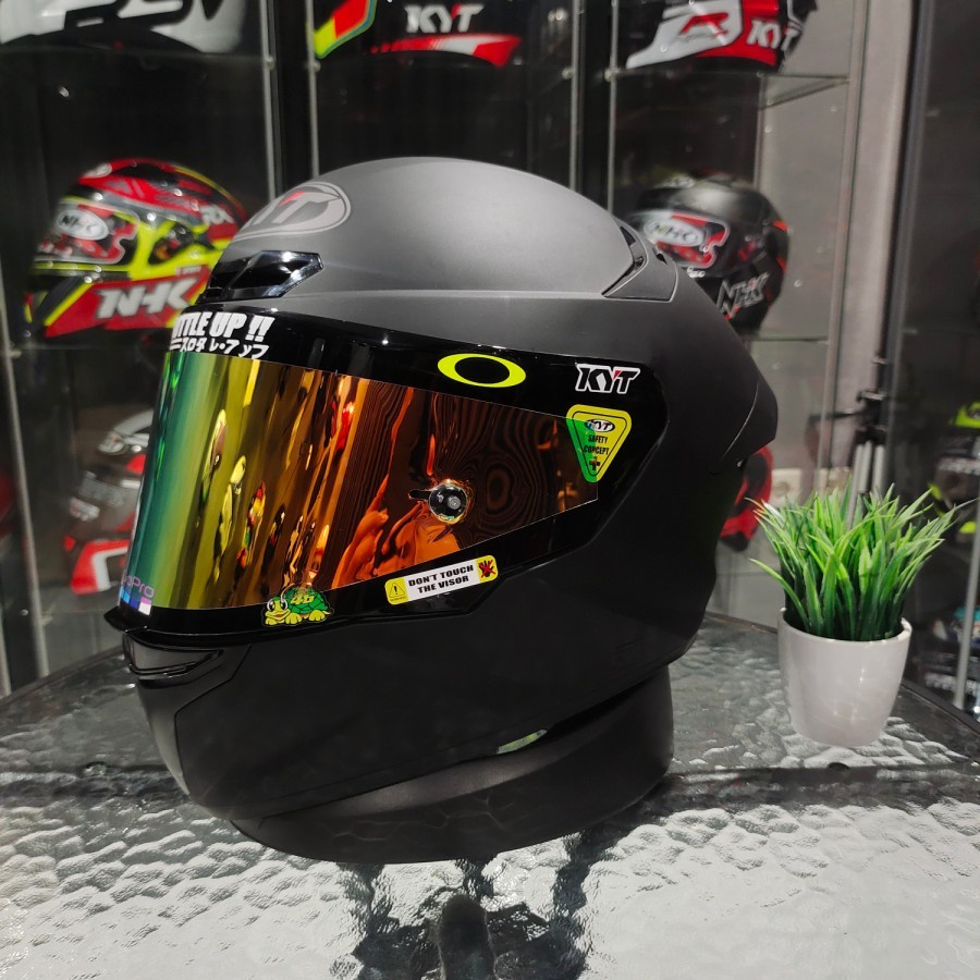 Jual HELM KYT TT COURSE SOLID PAKET GANTENG ANTHRACITE DOFF TTCOURSE ...