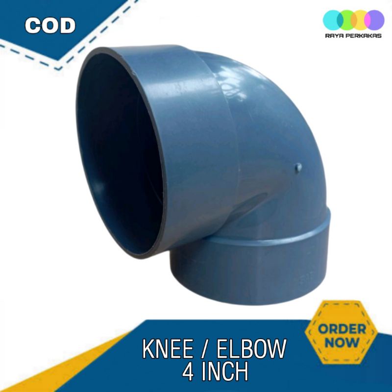 Jual KNEE PVC TEBAL KUAT 4 INCHI - FITTING PIPA ELBOW L KENI 4" AW | Shopee Indonesia
