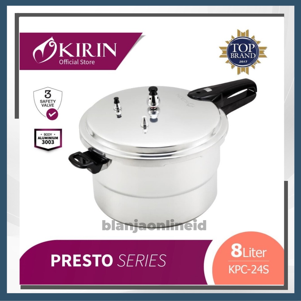 Jual Kirin Panci Presto 8 Liter KPC 24S Pressure Cooker | Shopee Indonesia