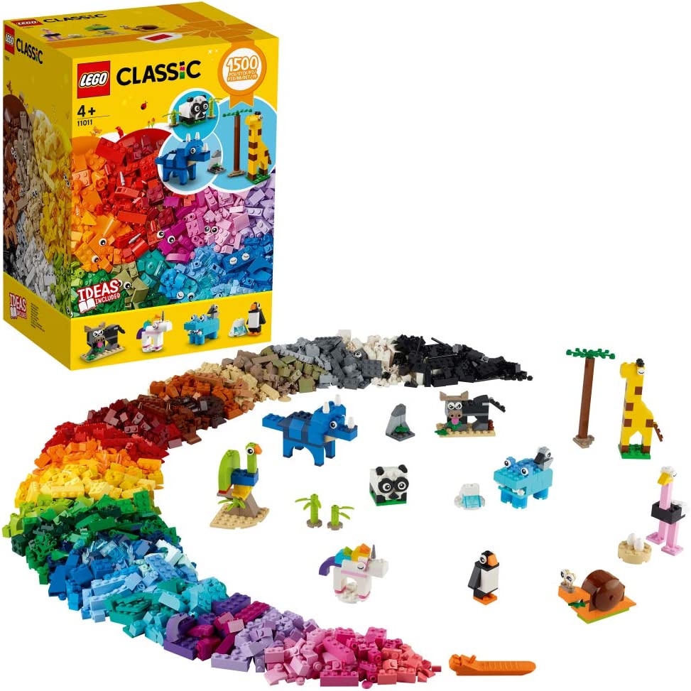 Jual Lego Classic 11011 Bricks and Animals - Kado Mainan Balok Anak ...