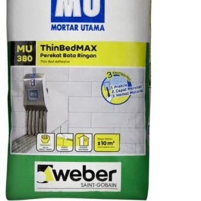 Jual MU380 - Mortar Utama MU 380 Perekat Bata Ringan | Shopee Indonesia