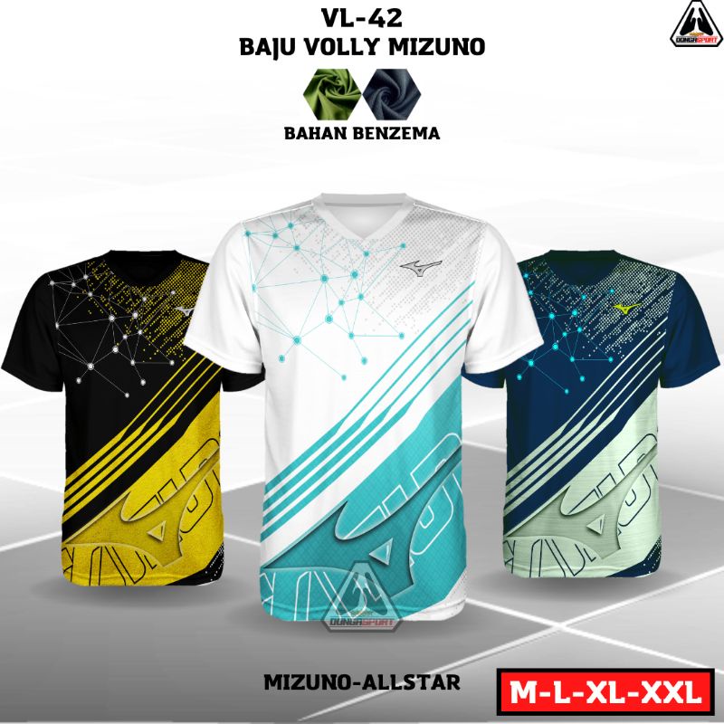 Jual VL-42 MZ ALLSTAR BAJU VOLLY DEWASA PRINT JERSEY VOLLY PRINT ATASAN ...