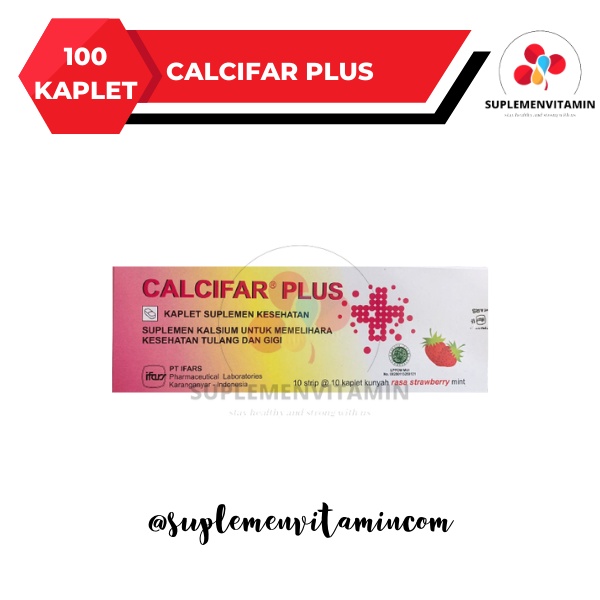 Jual Calcifar Plus Suplemen Vitamin dan Mineral Original Ifars - Box ...