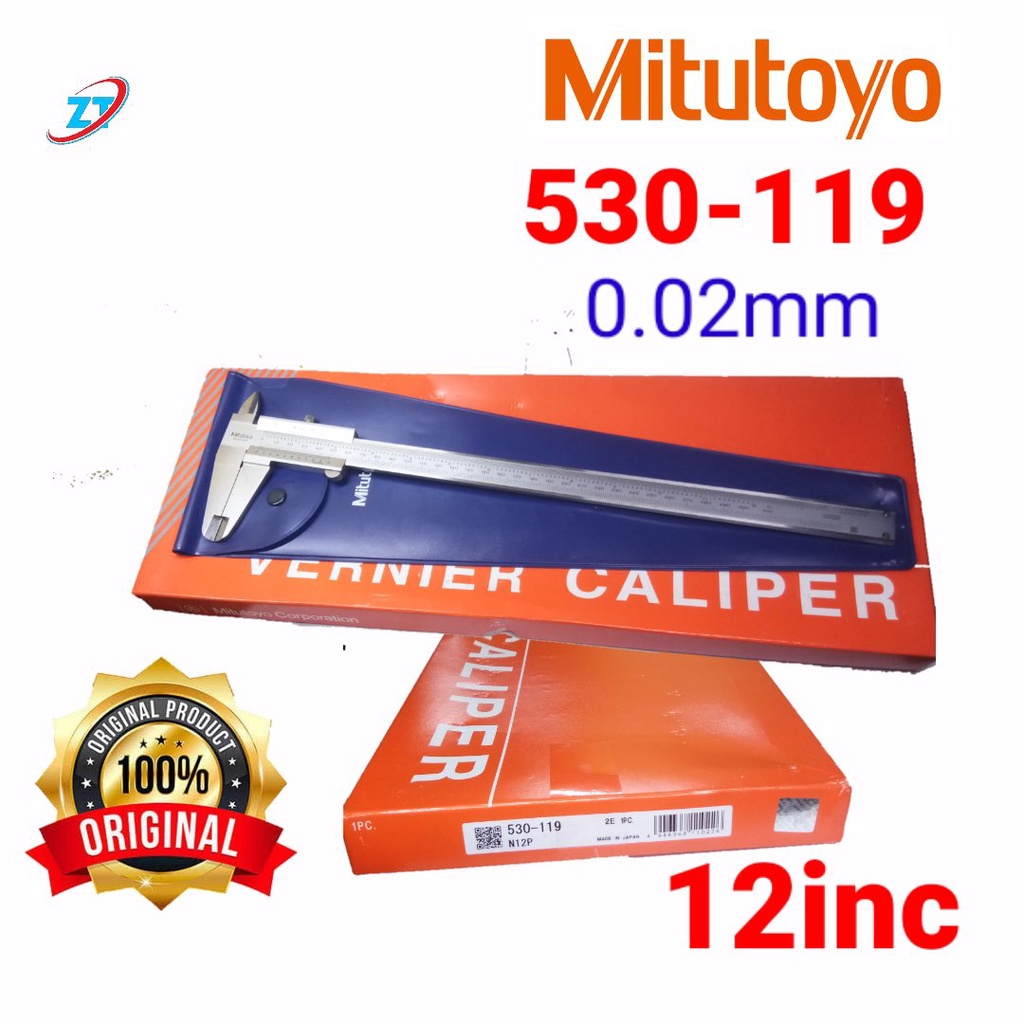 Jual Vernier Caliper Manual Mitutoyo 530-119 300MM (12inc) 0,02MM Original | Shopee Indonesia