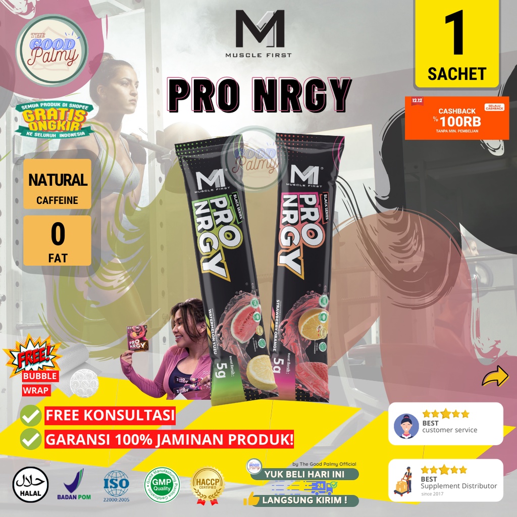 Jual M1 PRO NRGY 1 SACHET TESTER 1X SERVINGS by MUSCLE FIRST ENERGY PRE ...