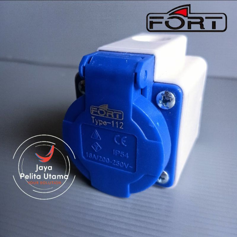 Jual Panel socket 112 FORT 16a 2pole 2p+E 250v | Shopee Indonesia