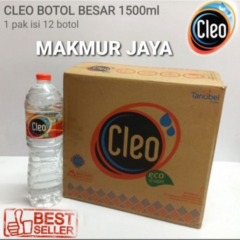 Jual Cleo 1500ml Air Mineral Botol 1 Dus Isi 12 Botol Ojol Only Shopee Indonesia