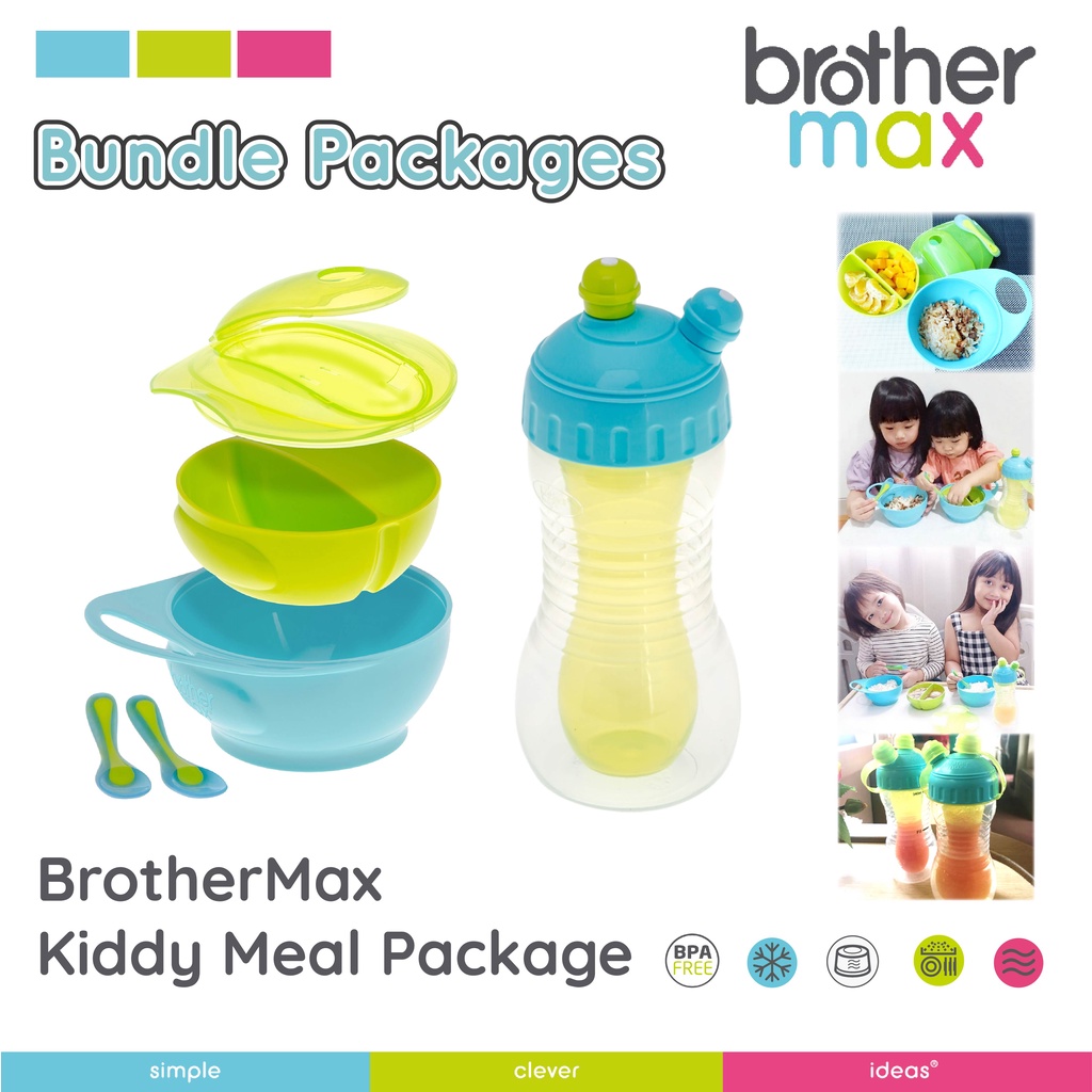 Jual Brother Max Kiddy Meal Package ( BM Weaning Bowl Set & BM 2-In-1 ...