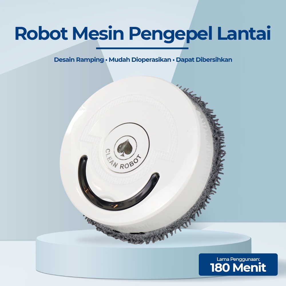 Jual Robot Mesin Pengepel Lantai Rumah Otomatis Elektrik Mopping ...