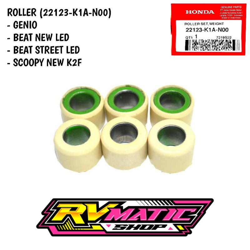 Jual ROLLER BEAT NEW DELUXE LED BEAT STREET LED GENIO SCOOPY NEW K2F ORIGINAL HONDA (22123-K1A ...
