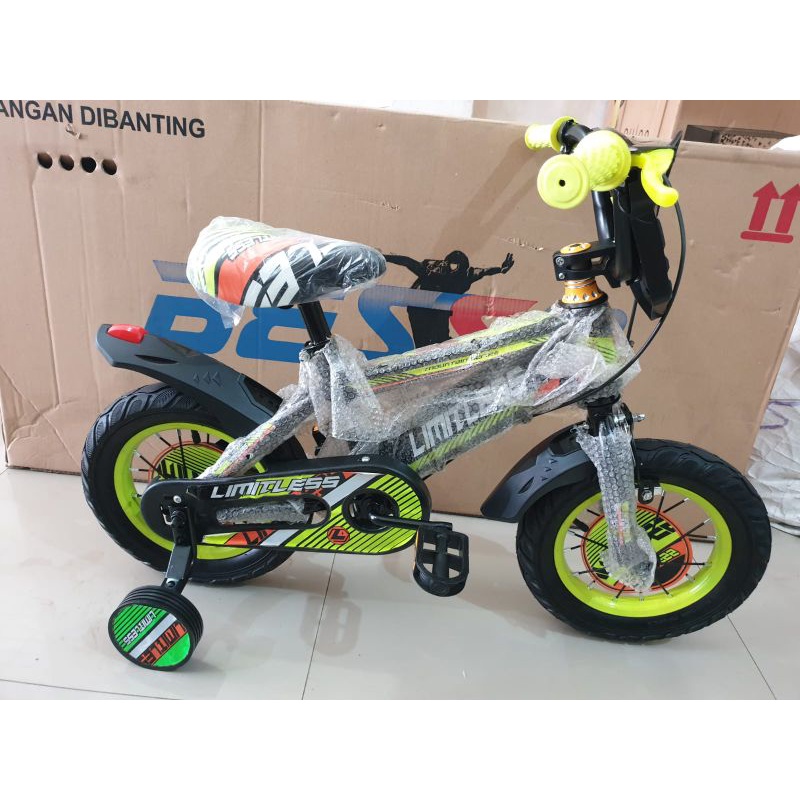 Jual Sepeda BMX 12 inch LIMITLESS ( BAN JUMBO ) | Shopee Indonesia