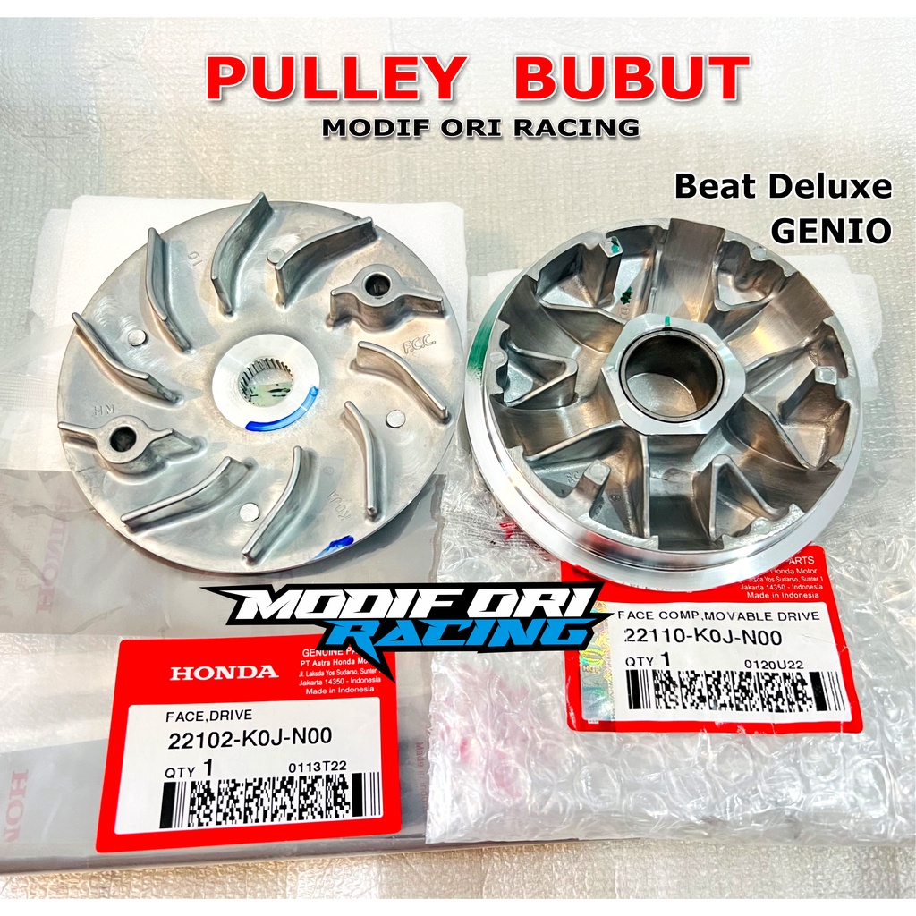 Jual rumah roller bubut custom 13,5 /13,8 pulley racing kode K0J genio, beat deluxe, Scoopy new ...