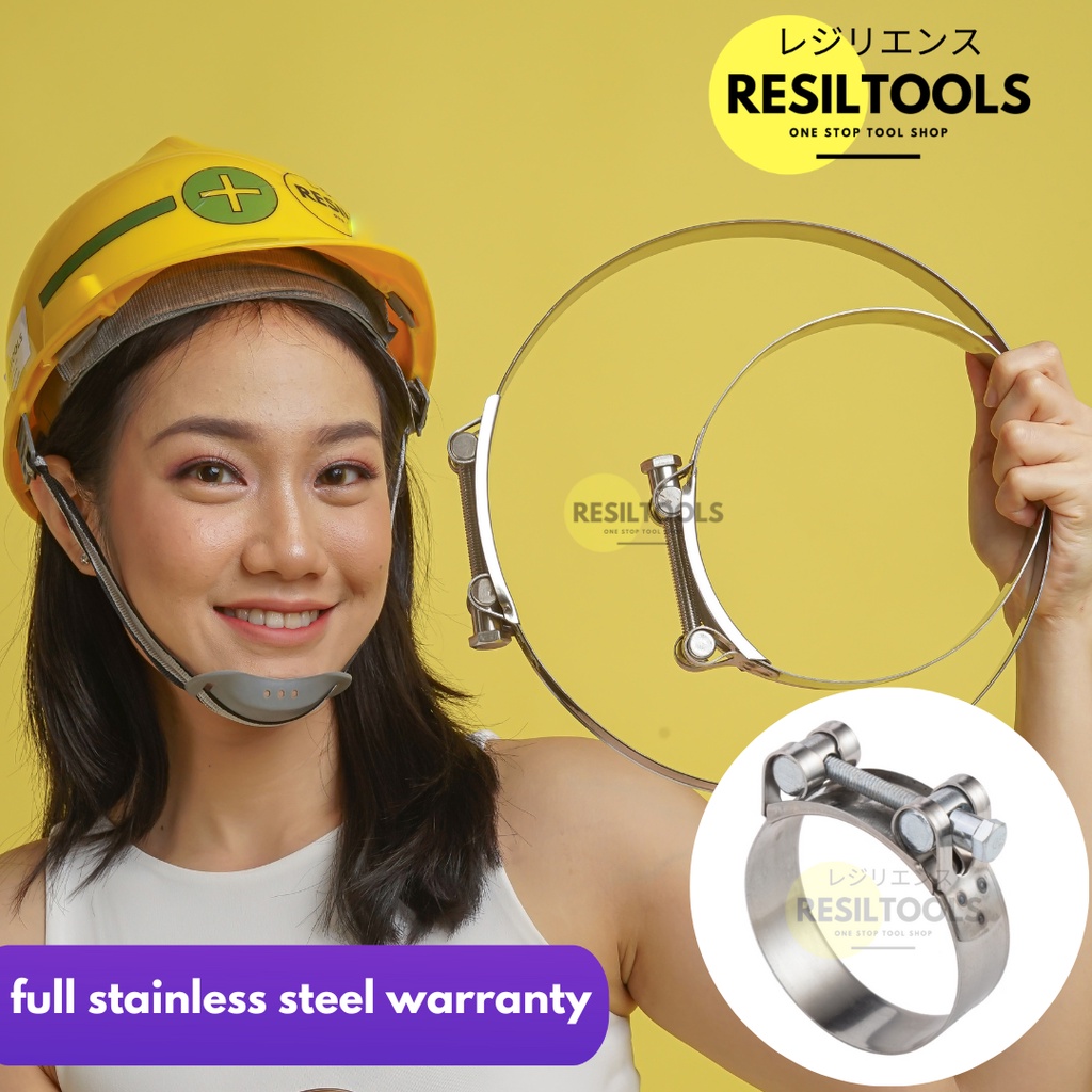 Jual 100 buah Clamp Tekanan Tinggi 92 - 97 mm Stainless Klem Pengencang ...