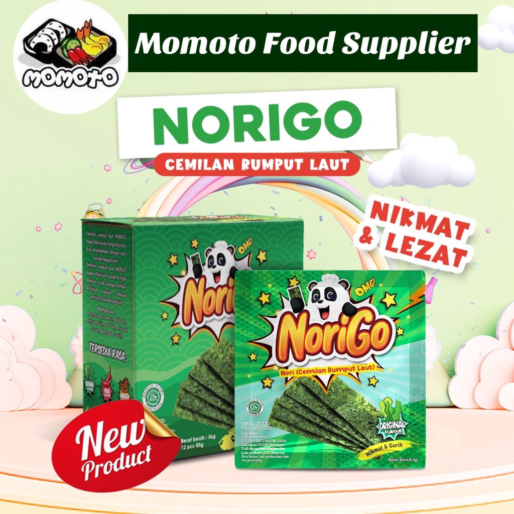Jual Norigo / Nori Sachet Seaweed Snack 3g Rumput Laut Halal Rasa ...
