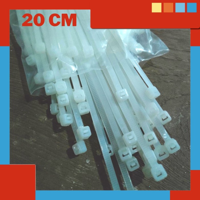 Jual AKPA KABEL TIES 20 CM 2 5 mm Tali Tis 200 mm TISCH Tie Cable Nylon 20cm - SATUAN PCS ...
