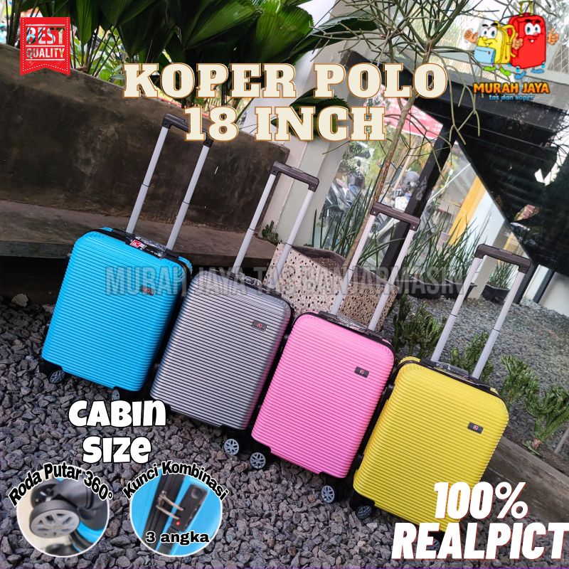 Jual KOPER POLO 18 INCH KOPER KABIN KOPER FIBER KOPER RODA PUTAR RODA 4 ...