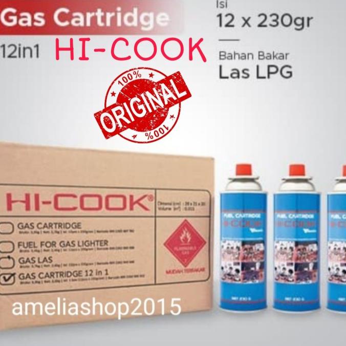 Jual hi-cook gas cartridge 12 in 1 ( 1 dus isi12 pcs) | Shopee Indonesia