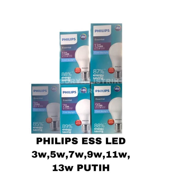 Jual PHILIPS ESS LED 13 WATT PUTIH | Shopee Indonesia