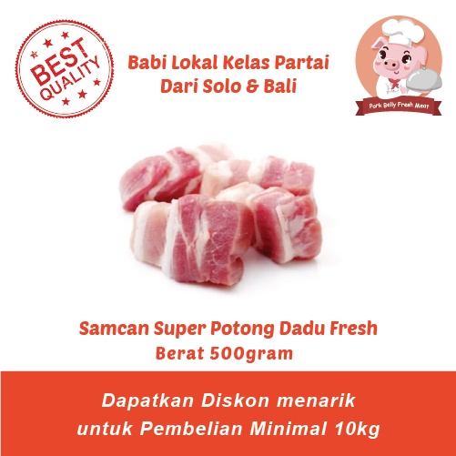 Jual Daging Babi Bagian Samcan Potong Dadu Fresh - Olahan Babi Kecap ...