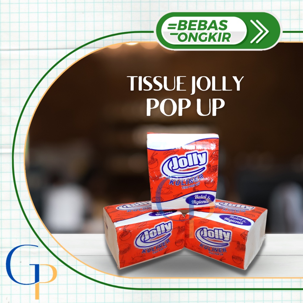 Jual Tissue Pop Up Merk Jolly/ Tissue Meja Makan/ Tissue Jolly Kuliner ...