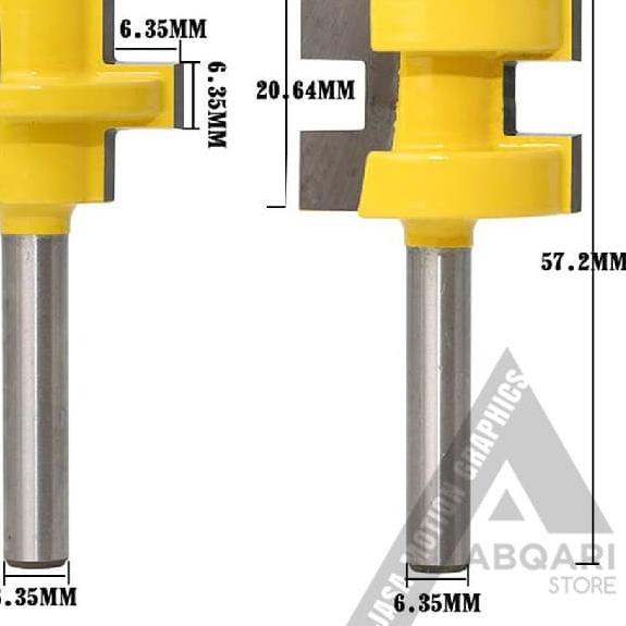 Jual tenon mortise / mata profil penyambung kayu / router bit | Shopee ...