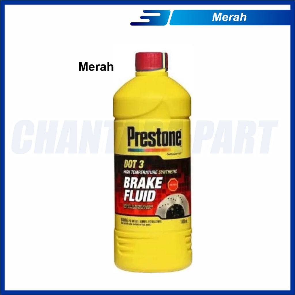 Jual Minyak Rem Prestone 1 Liter Dot 3 Merah Dan Putih MURAH | Shopee ...