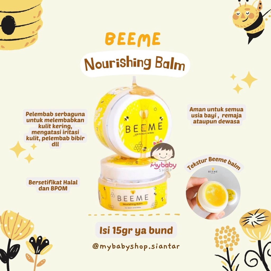 Jual Beeme Nourishing Balm | SKINCARE IBU DAN ANAK 15gr | Shopee Indonesia