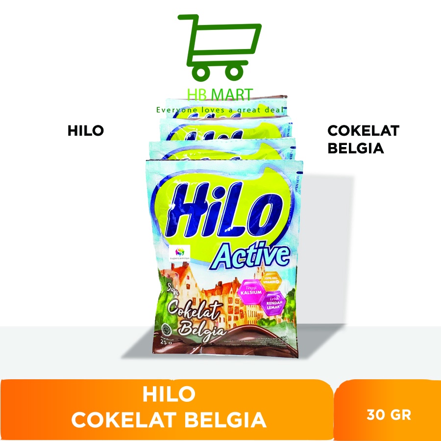 Jual Hilo Belgian Chocolate Milk Isi 10 Pcs | Hi Lo Cokelat Sachet ...