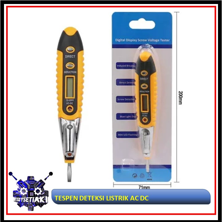 Jual TESPEN DETEKSI LISTRIK AC DC TES PEN DENGAN LED INDIKATOR | Shopee ...