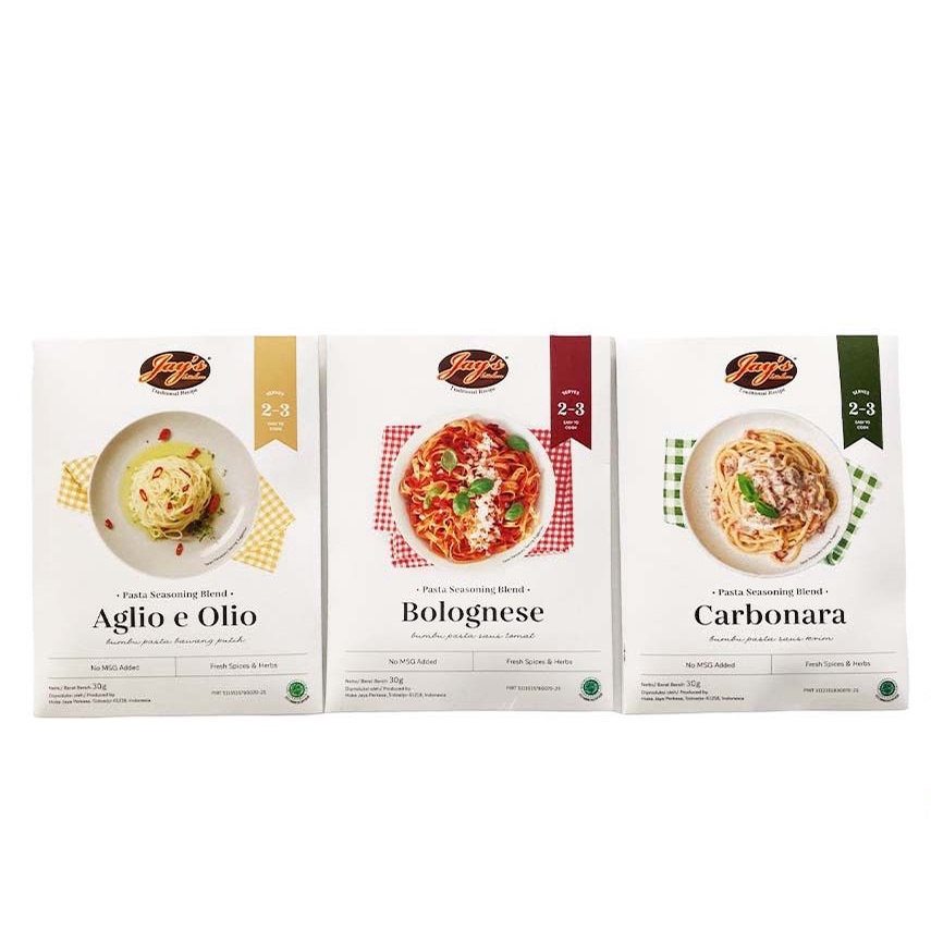 Jual Jays Pasta Seasoning Bolognese / Aglio Olio / Carbonara Bumbu ...