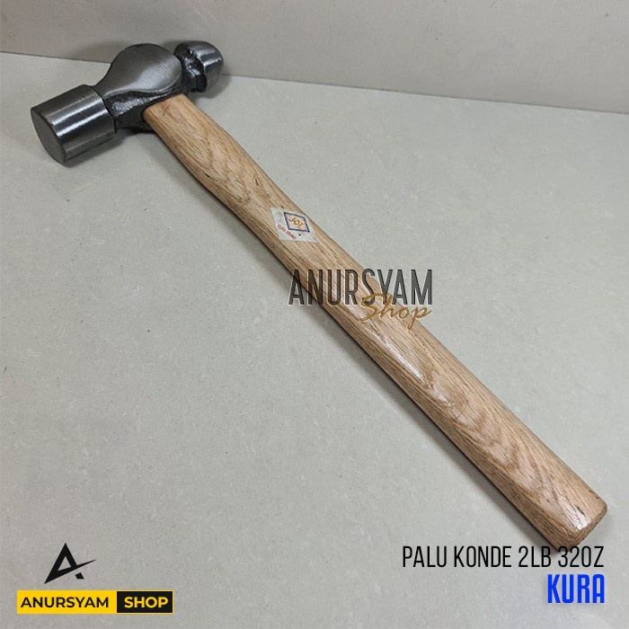 Jual Palu Konde 2 LB 32 Oz KURA Gagang Kayu Hammer 2LB 32Oz | Shopee ...