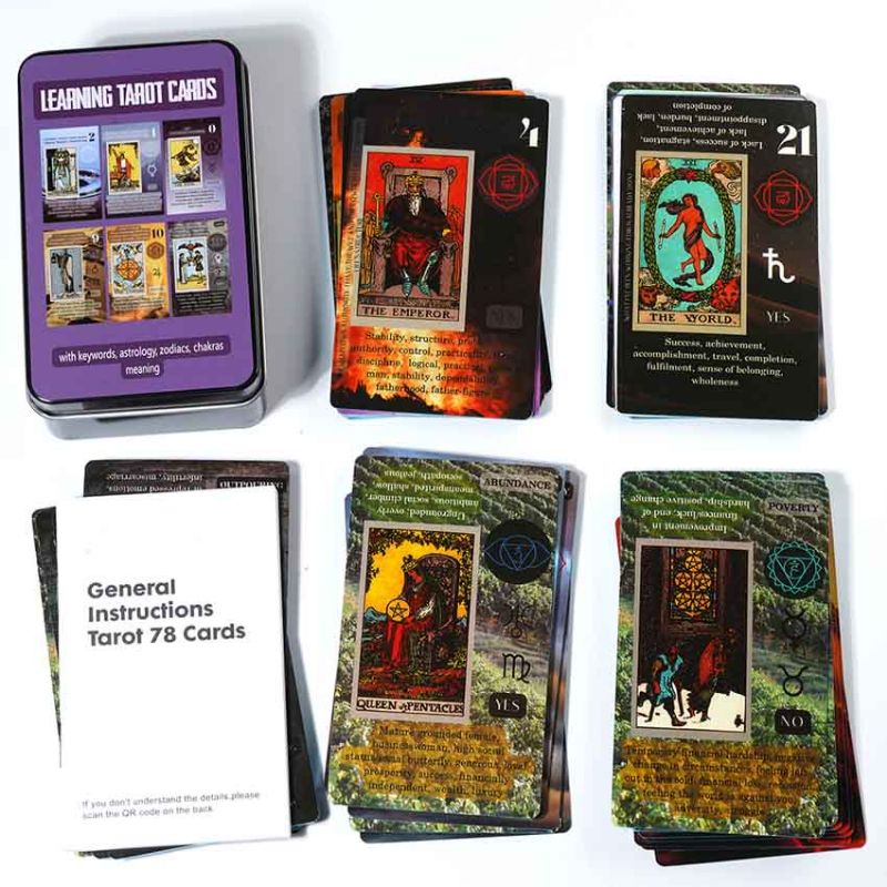 Jual Learning Tarot kemasan kaleng include guide paper | Shopee Indonesia